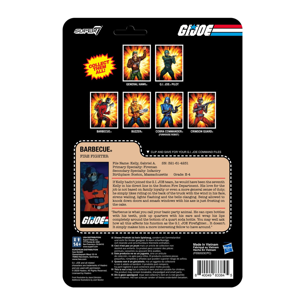 G.I. Joe ReAction Figures Wave 7 - Barbecue – Super7