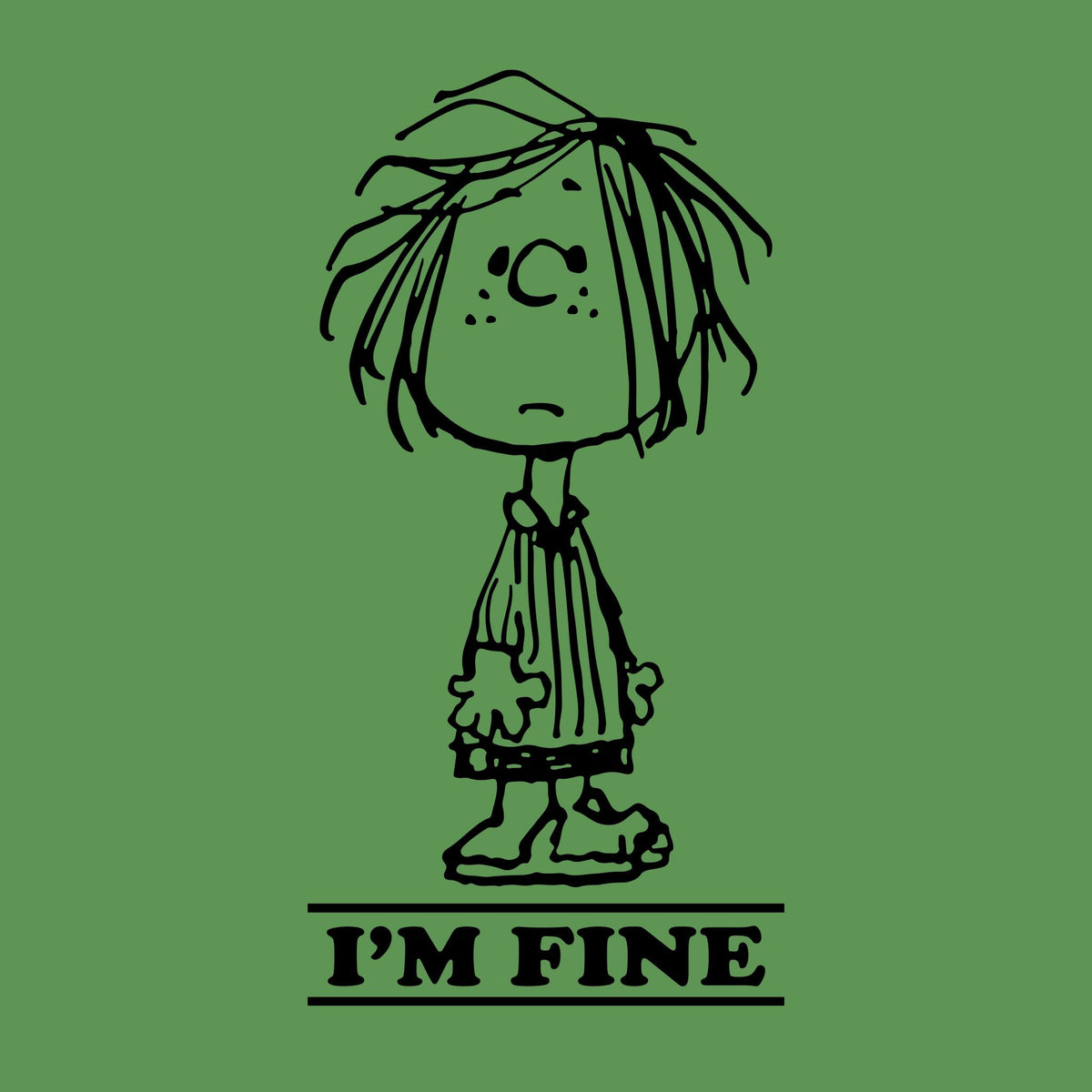Peanuts Peppermint Patty I'm Fine Tshirt – Super7