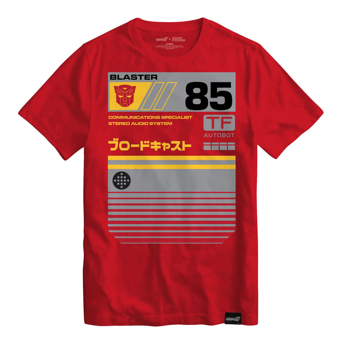 Transformers Blaster Cassette Tshirt – Super7