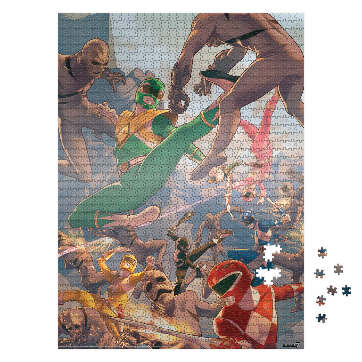 Mighty Morphin Power Rangers Puzzle - Rangers Grouped – Super7