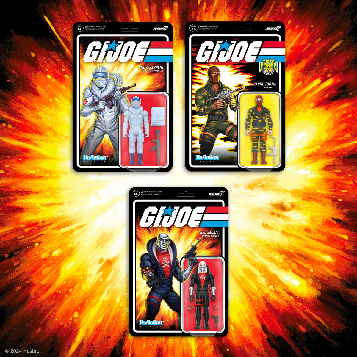 G.I. Joe ReAction Figures Wave 8 - Sabre Tooth, Cobra Snow Serpent, an ...