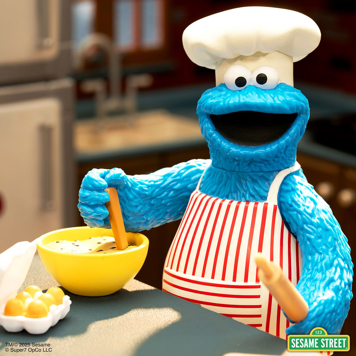 Sesame Street ReAction Figures Wave 04 - Chef Cookie Monster, Elmo, Al ...