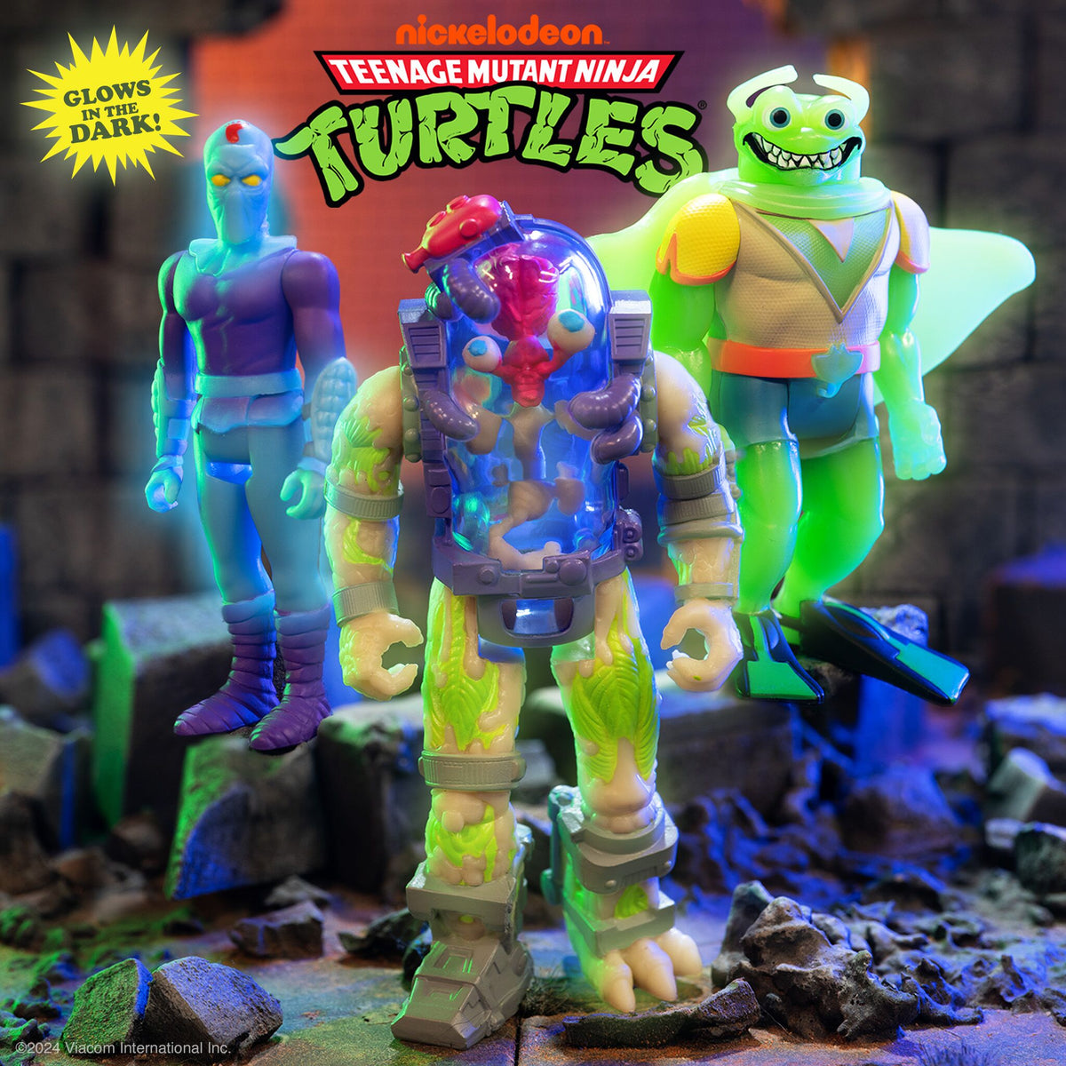 Teenage Mutant Ninja Turtles ReAction Figures - Ray Fillet Bioluminesc ...