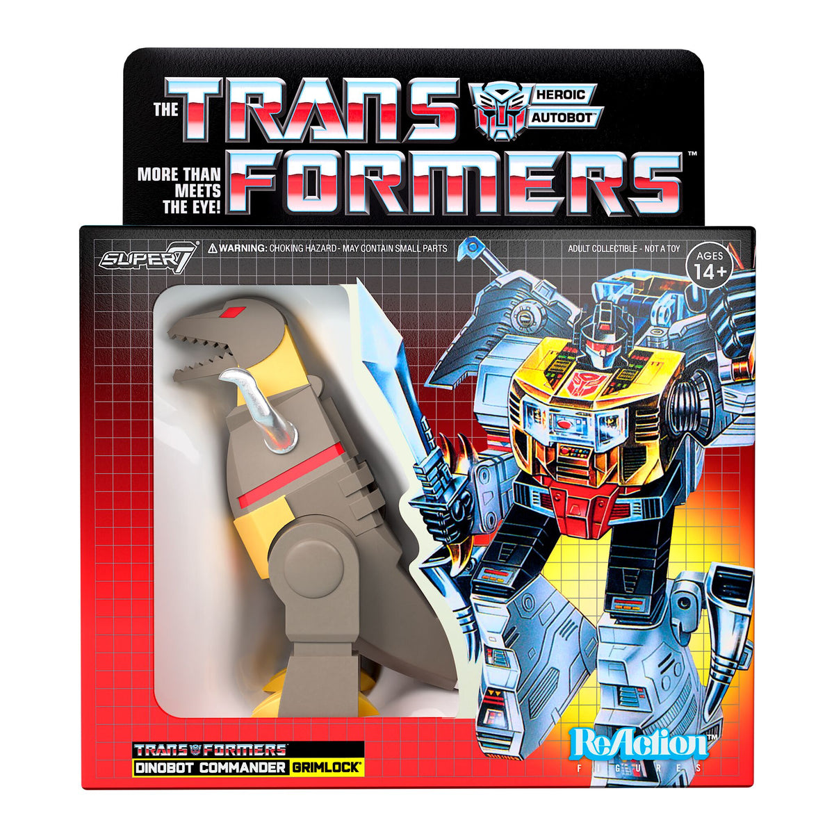 Transformers ReAction Figures - Grimlock (Metallic) – Super7