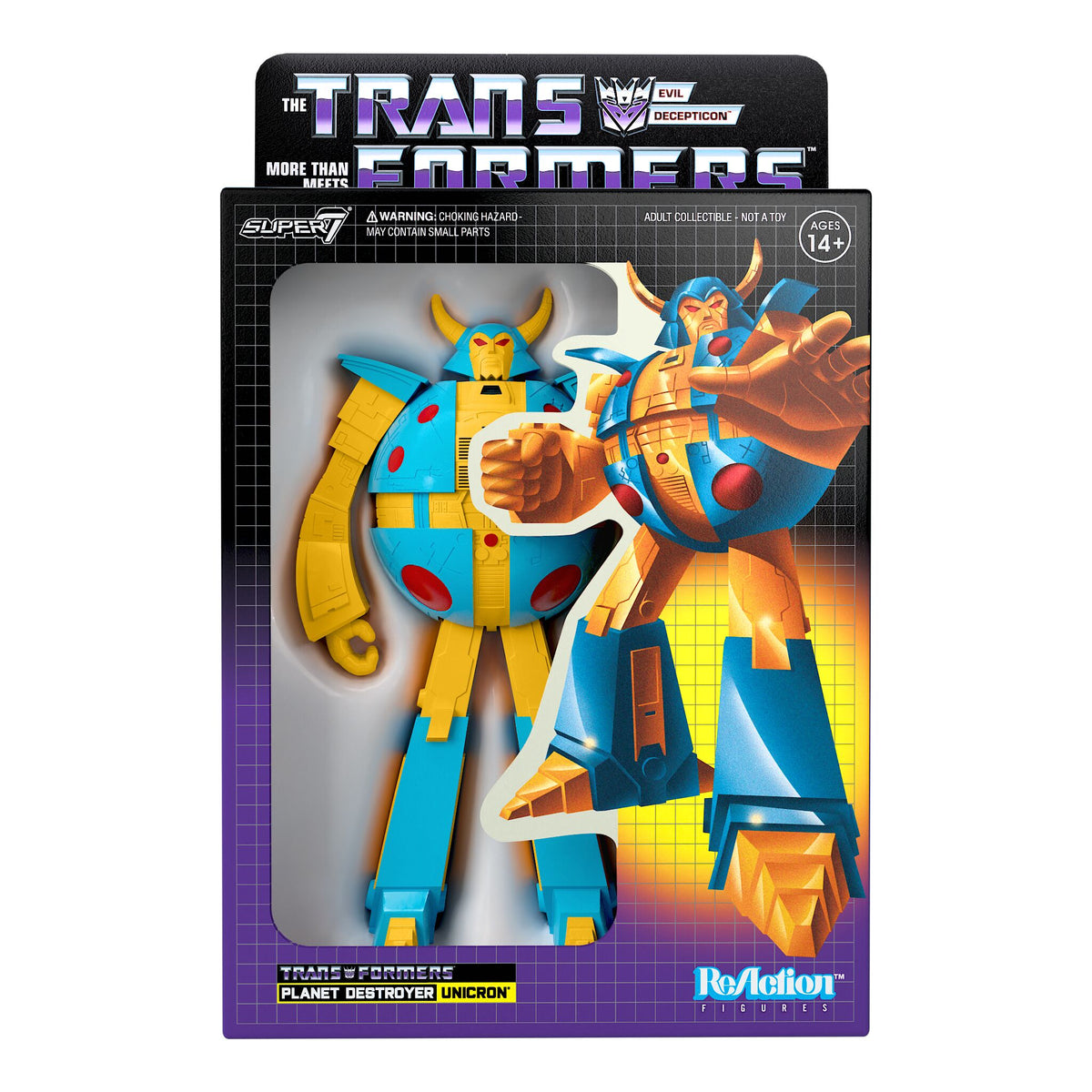 Transformers ReAction Figures - Unicron (Yellow) – Super7