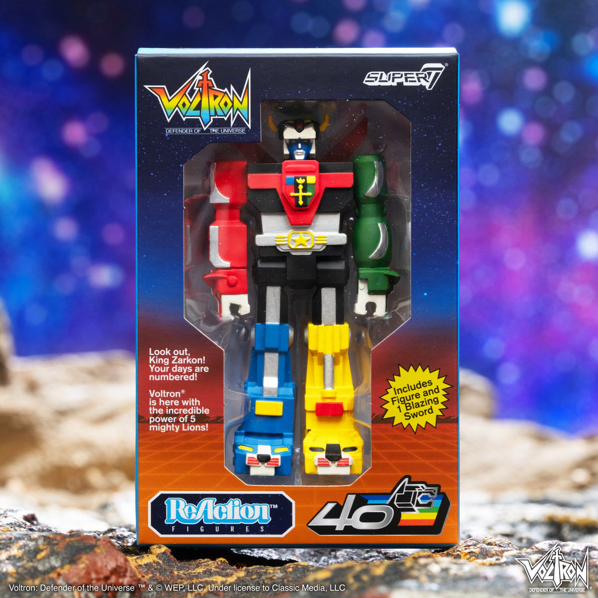 Voltron ReAction Figures - Voltron (Vintage Package) – Super7