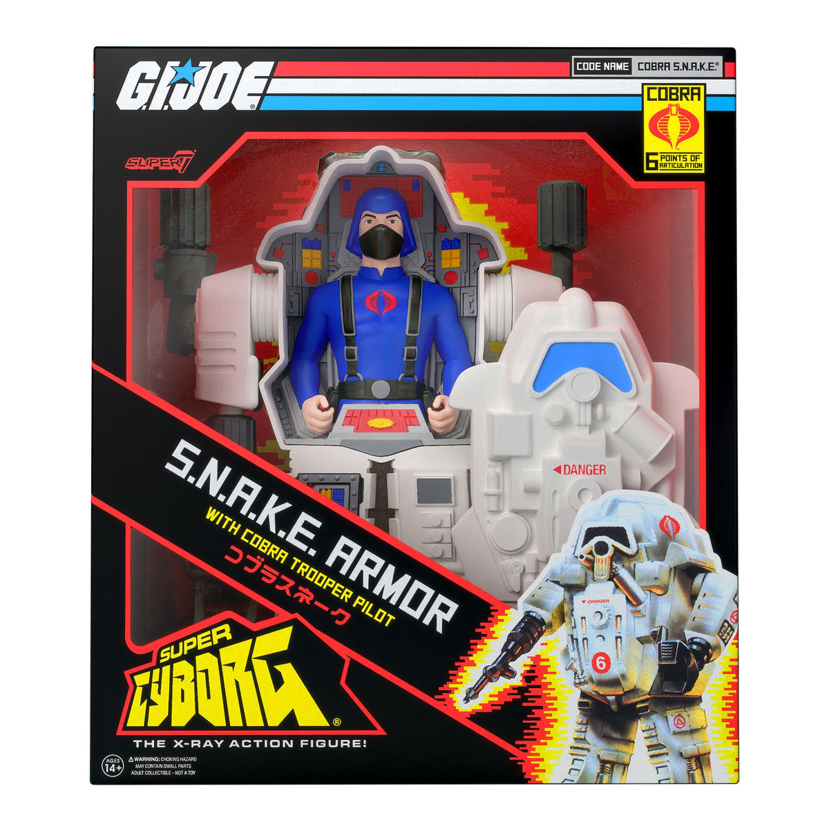 G.I. Joe Super Cyborg - S.N.A.K.E. Armor (Full Color - Gray) – Super7
