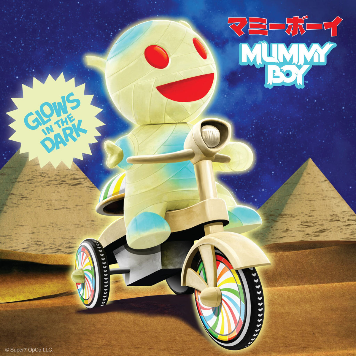 Super7 Super Cycles - Mummy Boy (Glow w/ Glow Trike)
