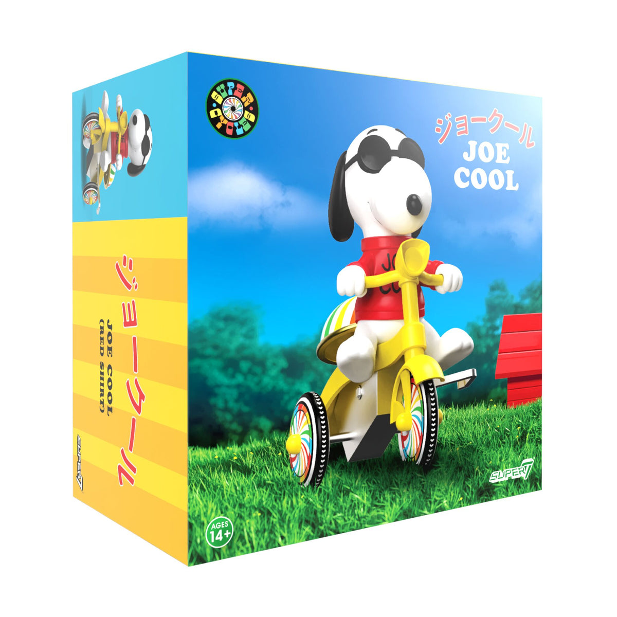 Peanuts Super Cycles - Joe Cool (Red w/ Yellow Trike) – Super7