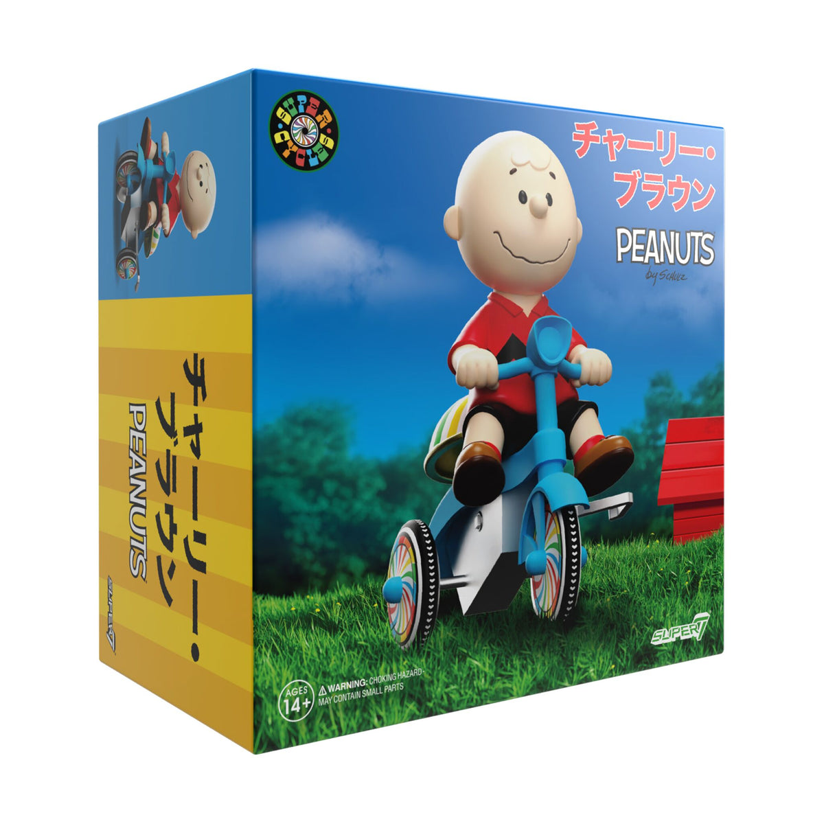 Peanuts Super Cycles - Charlie Brown (Red Shirt w/ Blue Trike) – Super7