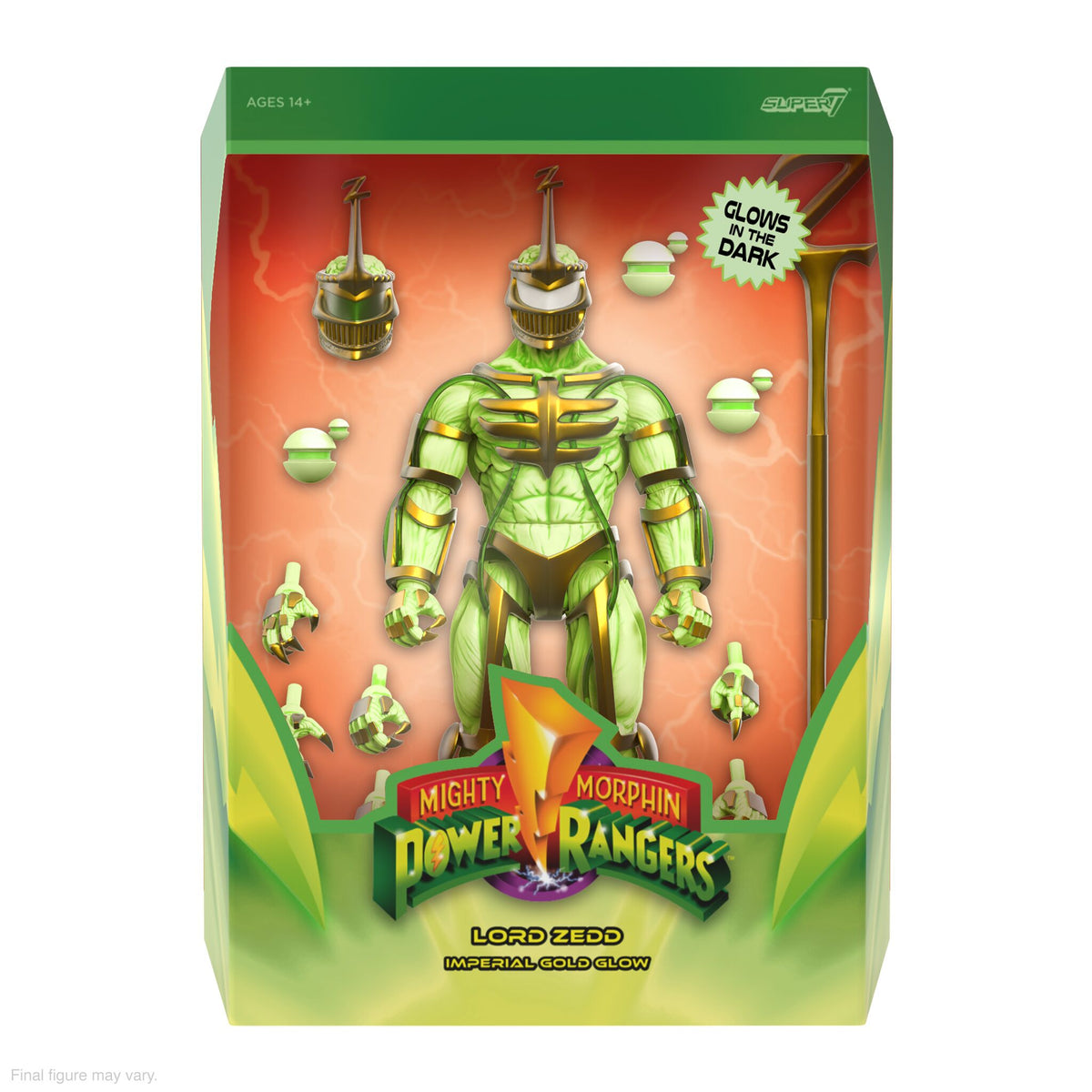 Mighty Morphin Power Rangers ULTIMATES! - Lord Zedd (Imperial Gold Glo ...
