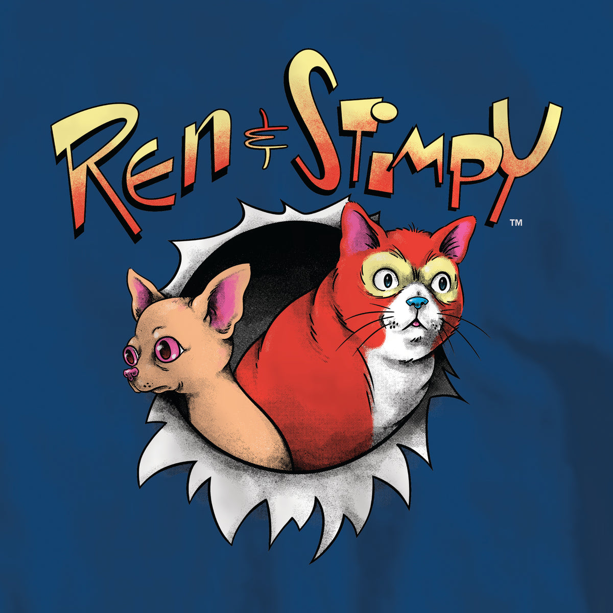 Ren & Stimpy T-Shirt - Realistic Ren & Stimpy – Super7