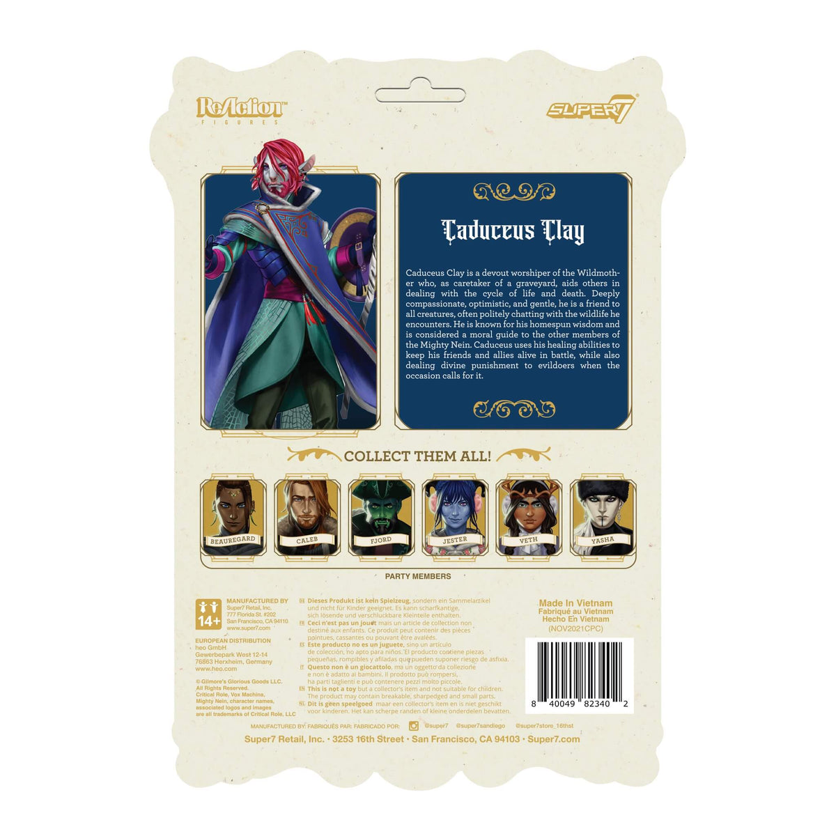 Critical Role ReAction Wave 1 - Caduceus Clay – Super7