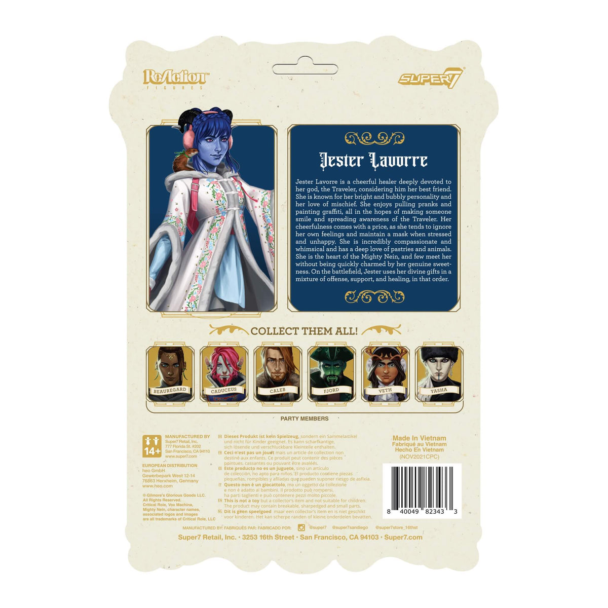 Critical Role ReAction Wave 1 - Jester Lavorre – Super7