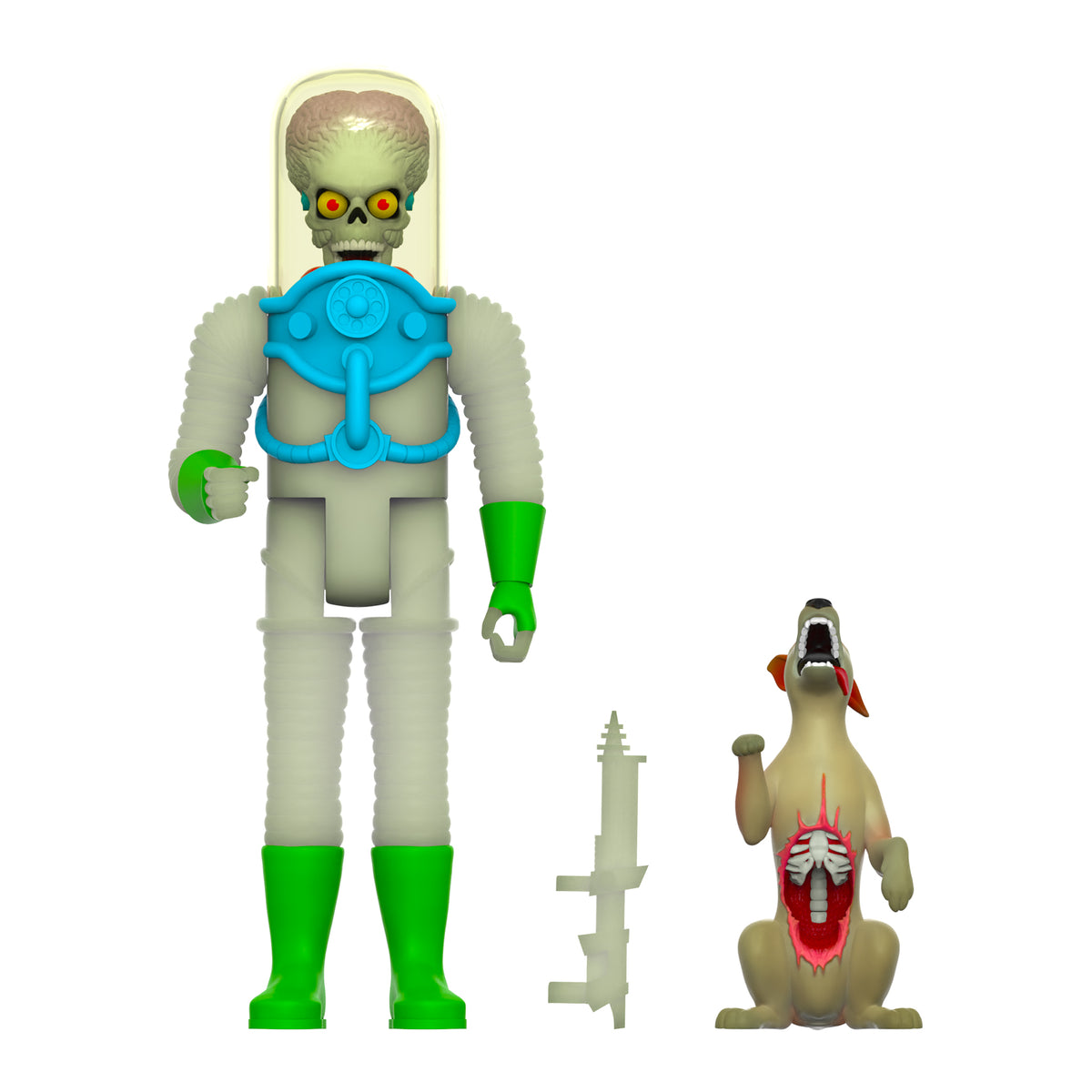 Mars Attacks ReAction Wave 2 - Destroying a Dog (Glow) – Super7
