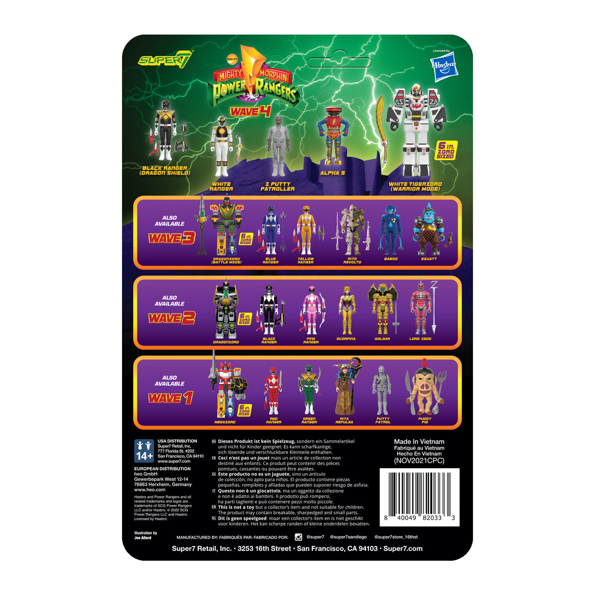 Mighty Morphin Power Rangers ReAction Figure Wave 4 - Alpha 5 – Super7