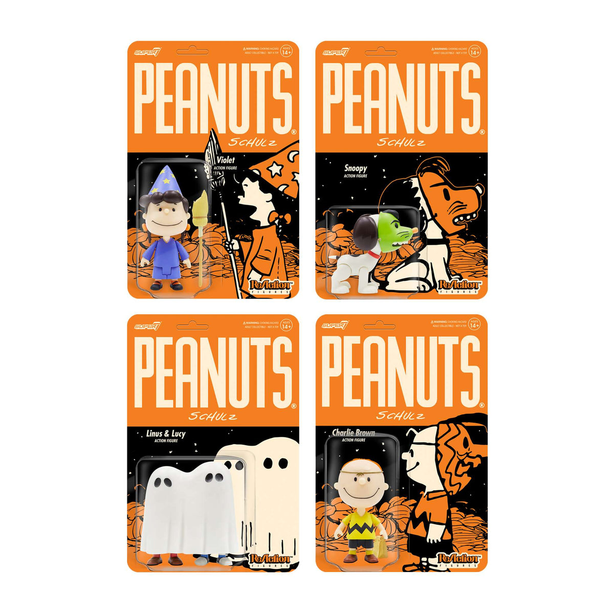 Peanuts ReAction Wave 4 - Set of 4 – Super7