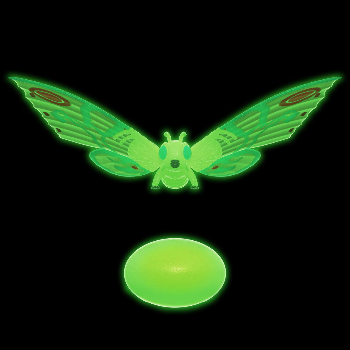 Toho ReAction Figure Wave 1 - Shogun Mothra (Glow) – Super7