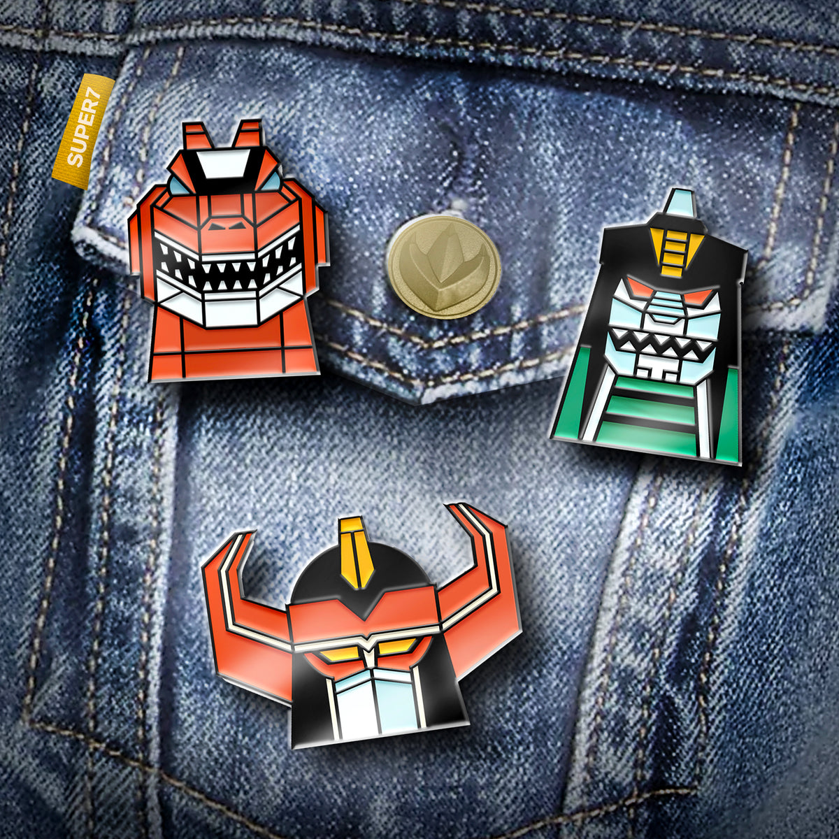 Mighty Morphin Power Rangers Enamel Pin - Dragonzord – Super7