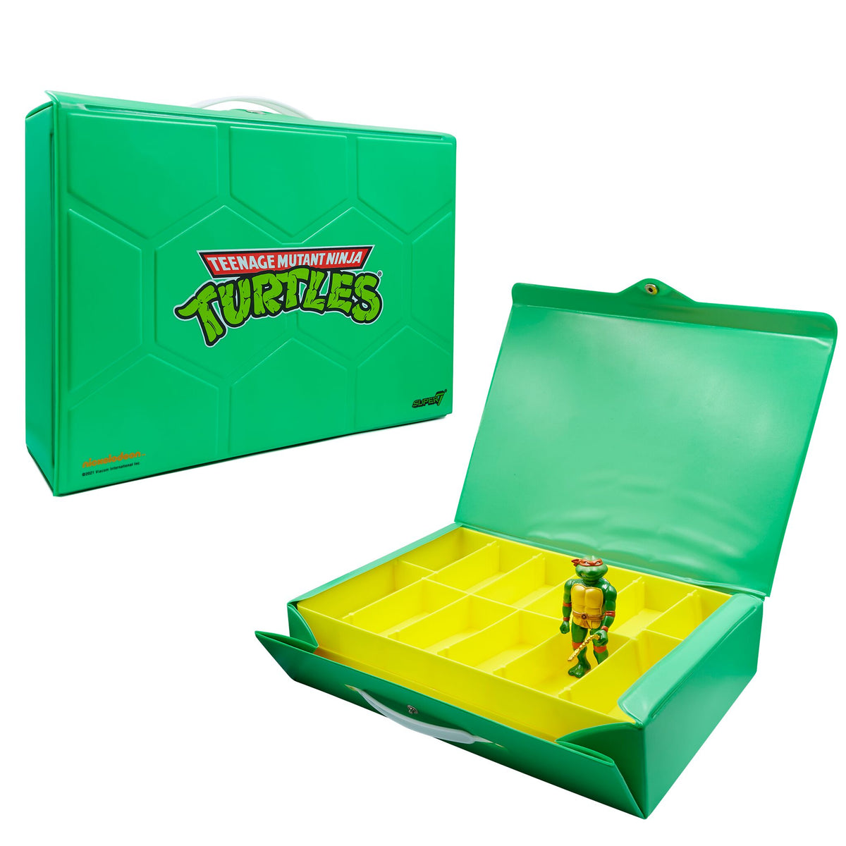 Teenage Mutant Ninja Turtles ReAction Figures - Carry Case with Michel ...